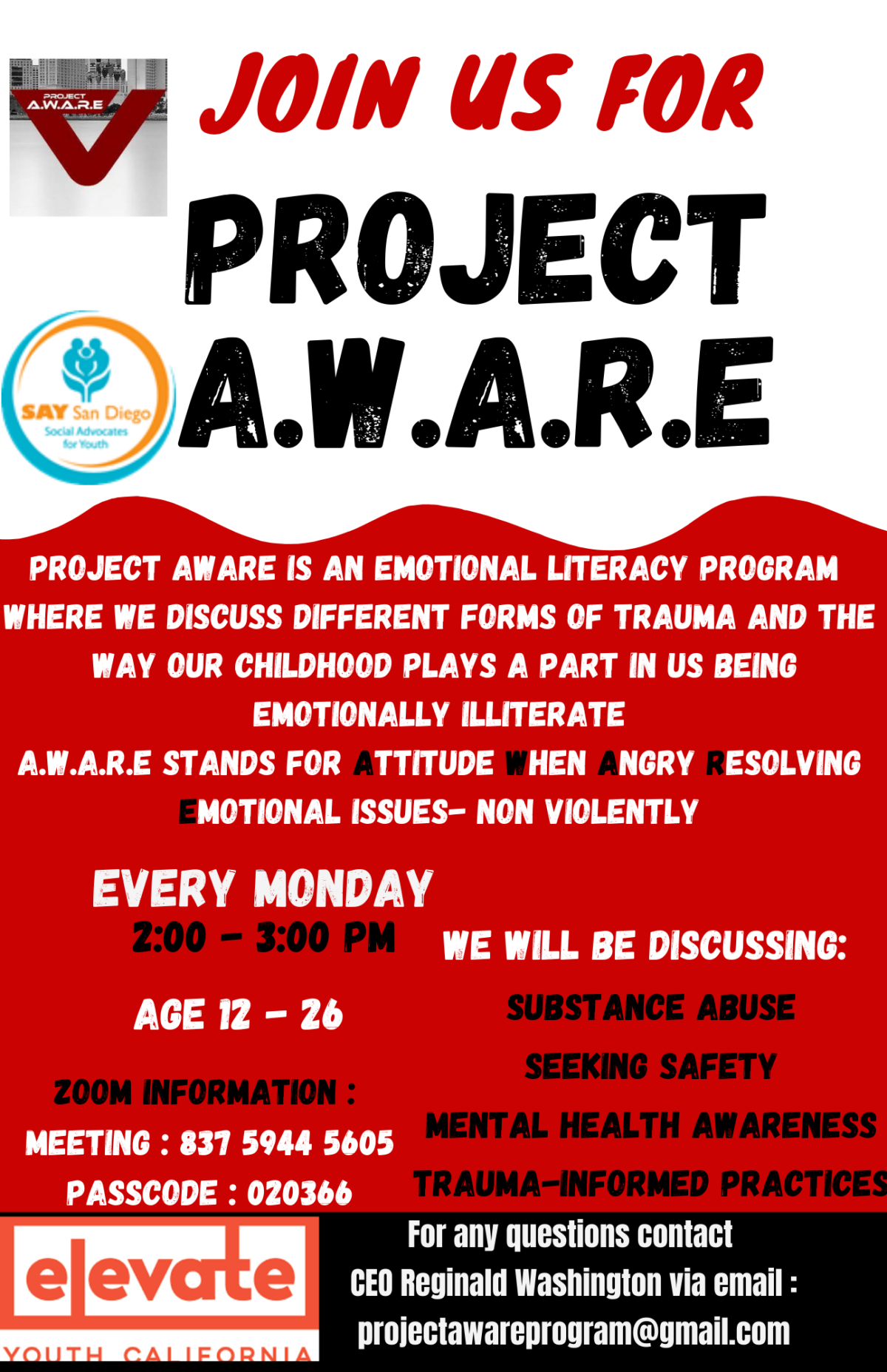 Programs – Project Aware